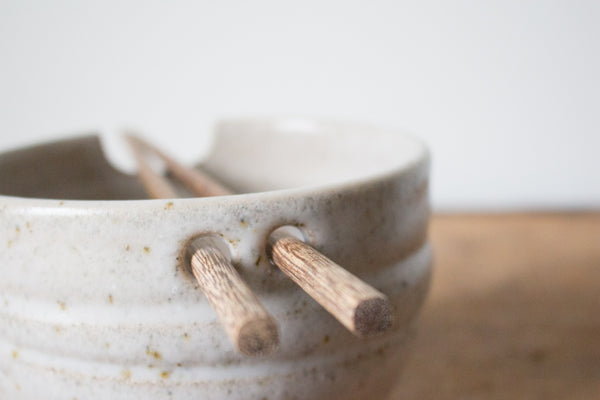 Rice Bowl in Rustic White - Illyria Pottery